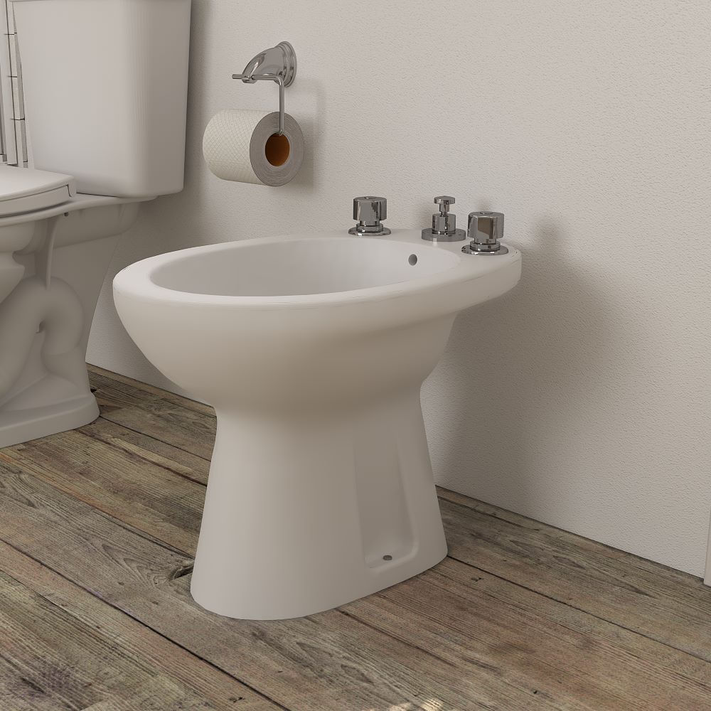 Bidet 3 Agujeros Ferrum Andina BEA3 Blanco - Supermat