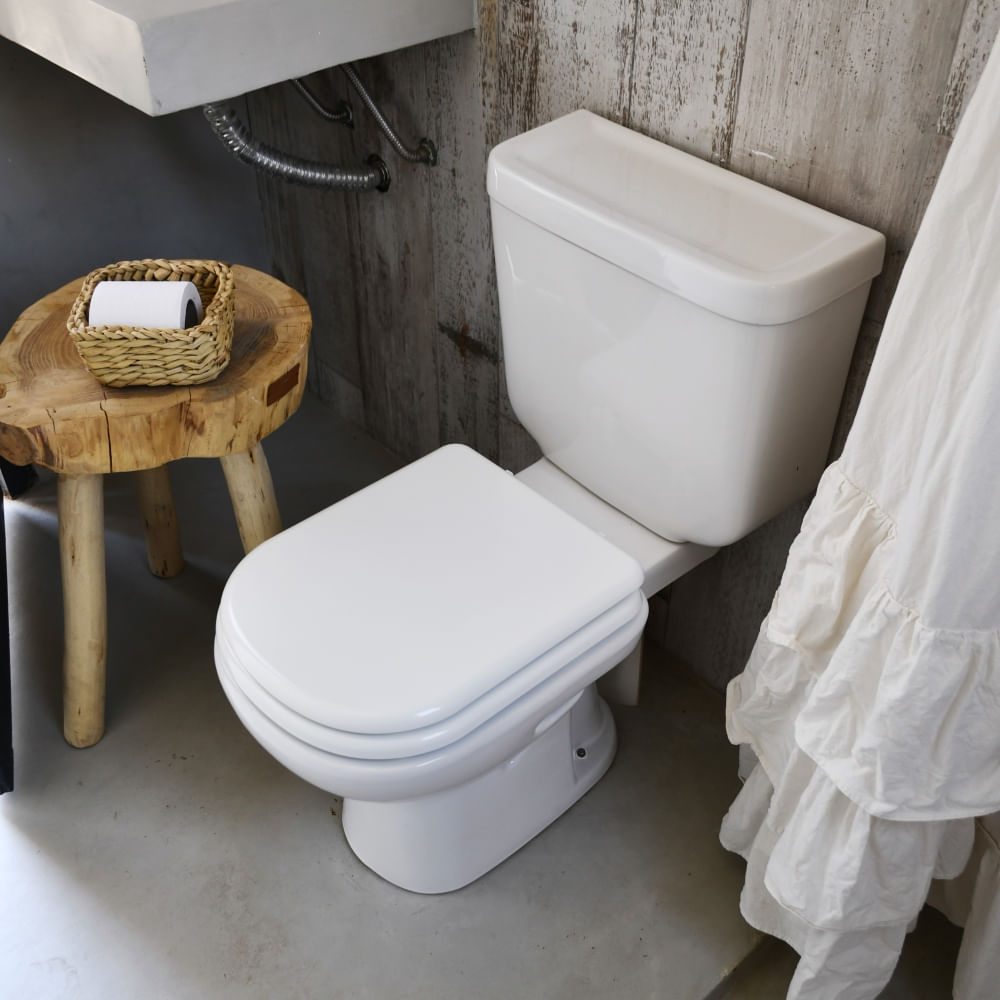 Inodoro Largo Ferrum Bari Blanco IKLM - Supermat