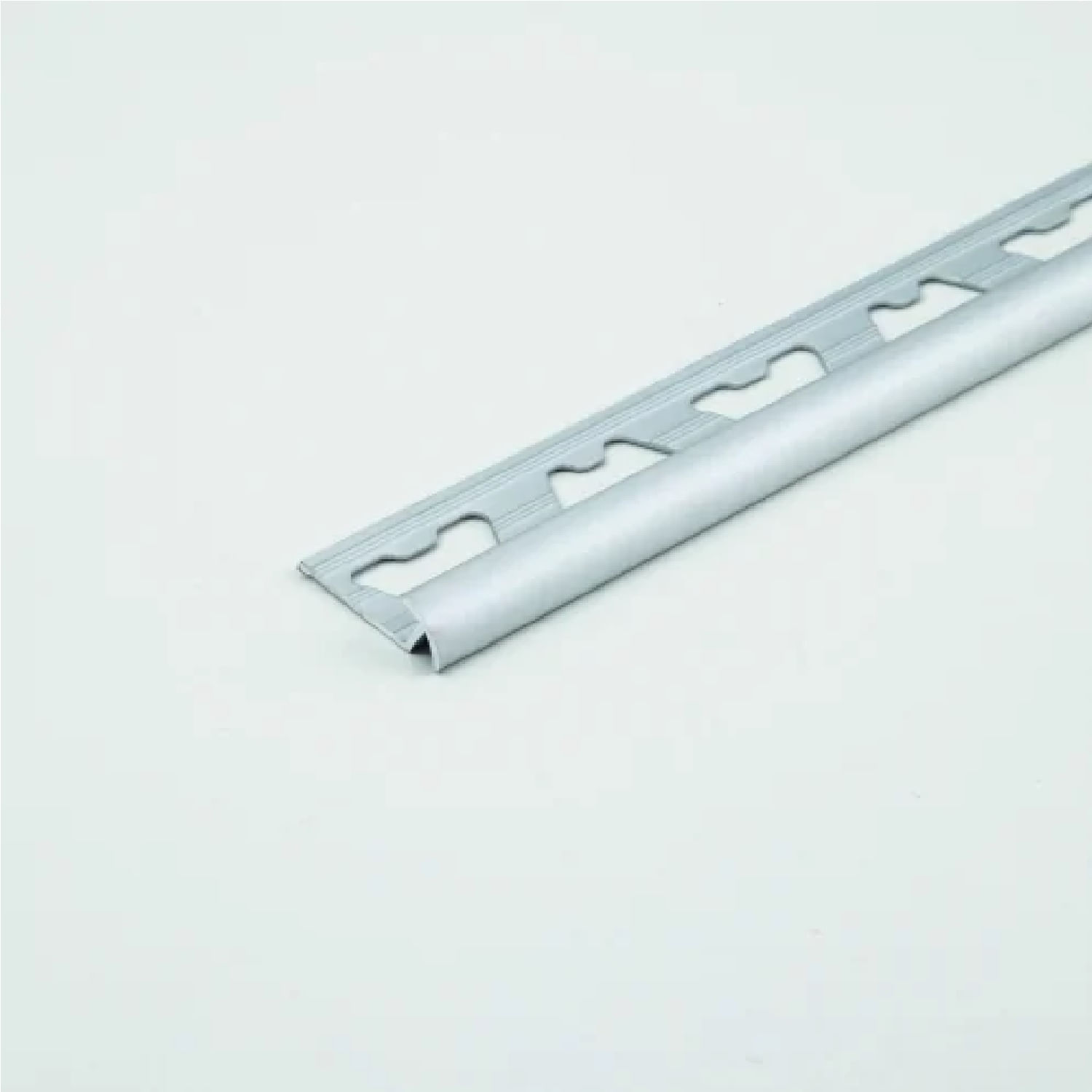 Guardacanto curvo Moldumet Aluminio Cromo Mate 9mm - Supermat