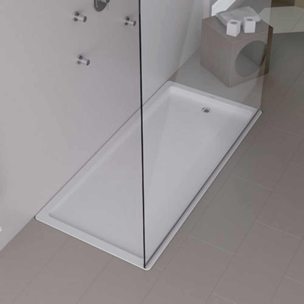 Receptáculo Rectangular Ferrum Niza Khios 120x75 Blanco RA12 - Supermat
