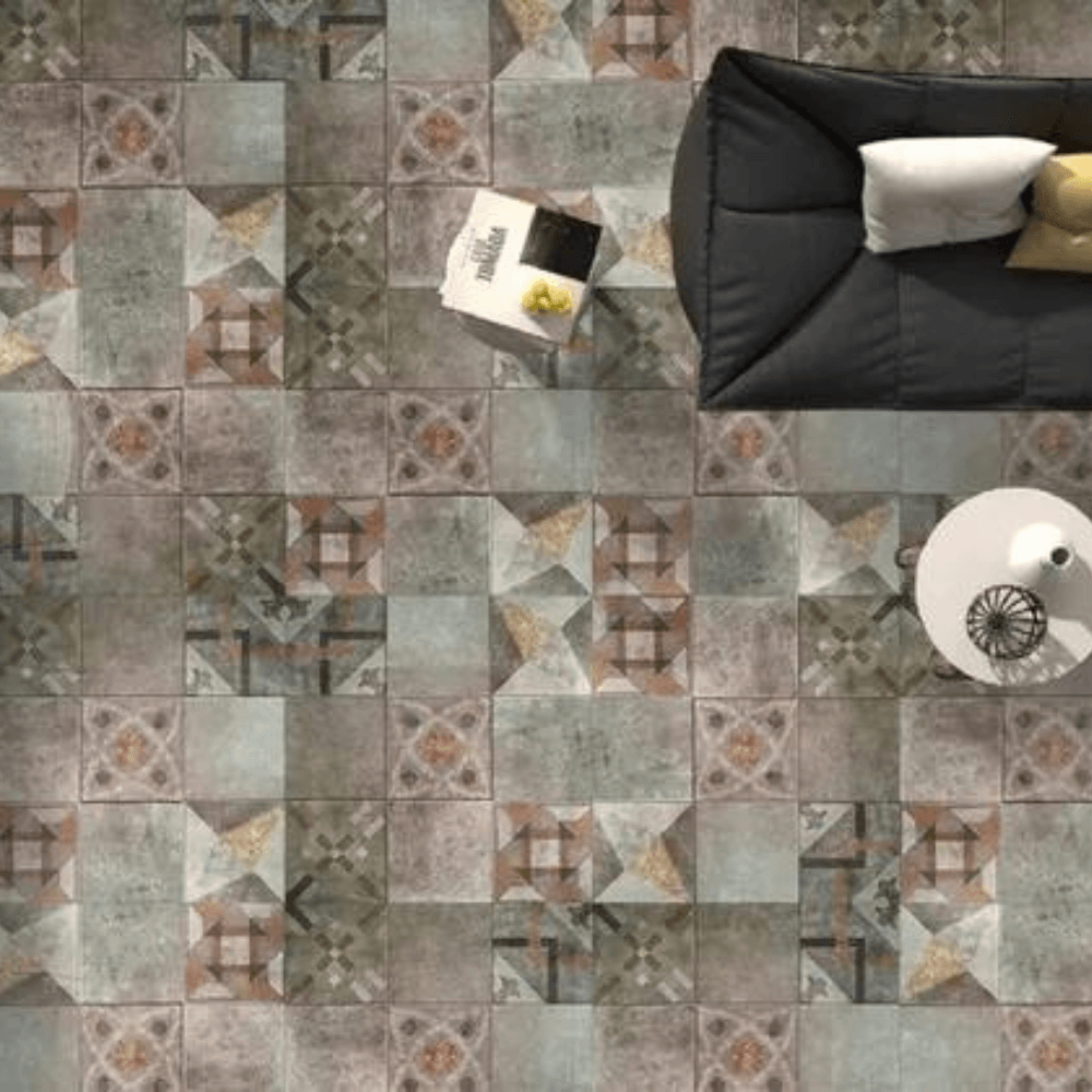 Cerámica Scop Patio Mix Gris 45.3x45.3 - Supermat