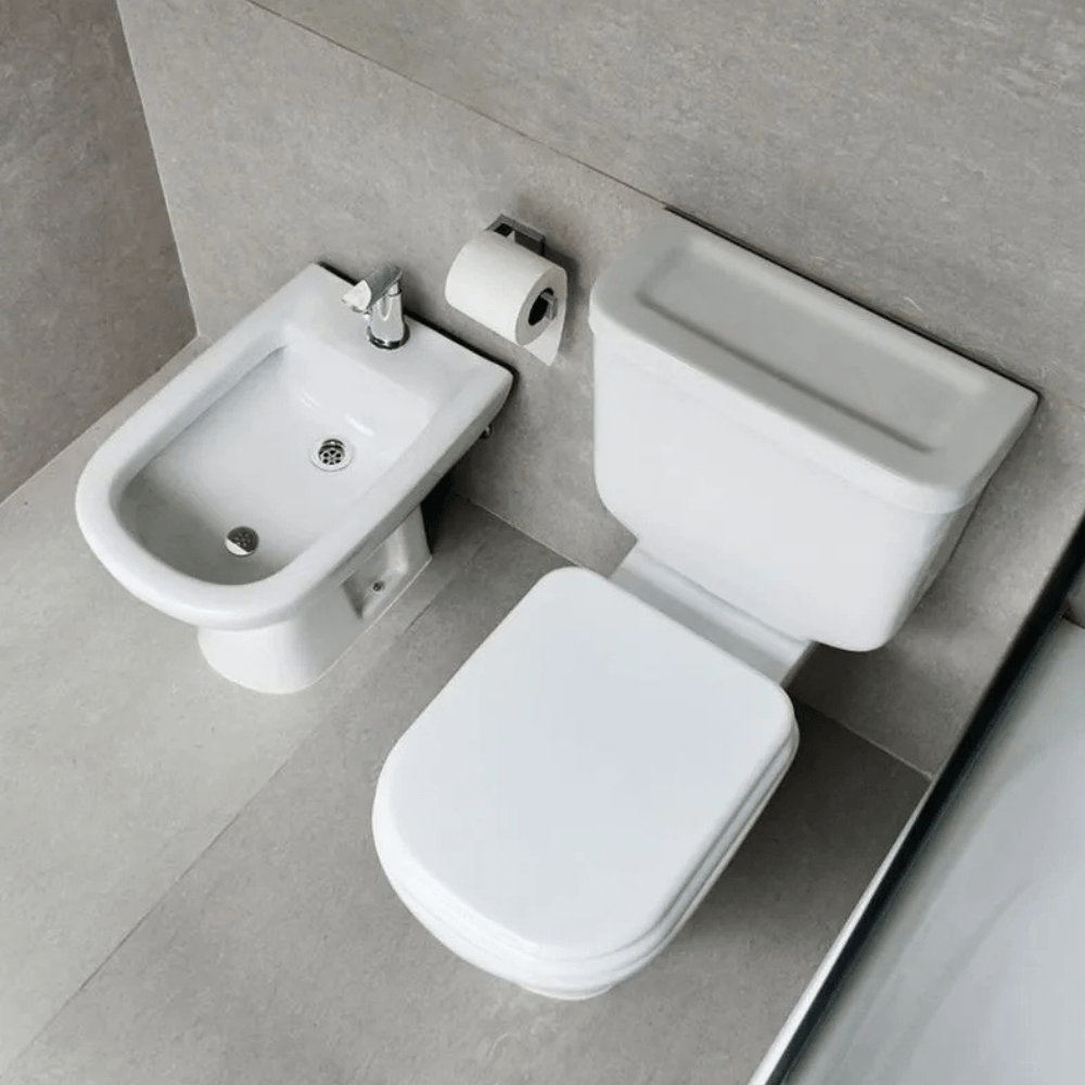 Bidet 1 Agujero Ferrum Bari Bkm1-B Blanco 2° Calidad - Supermat
