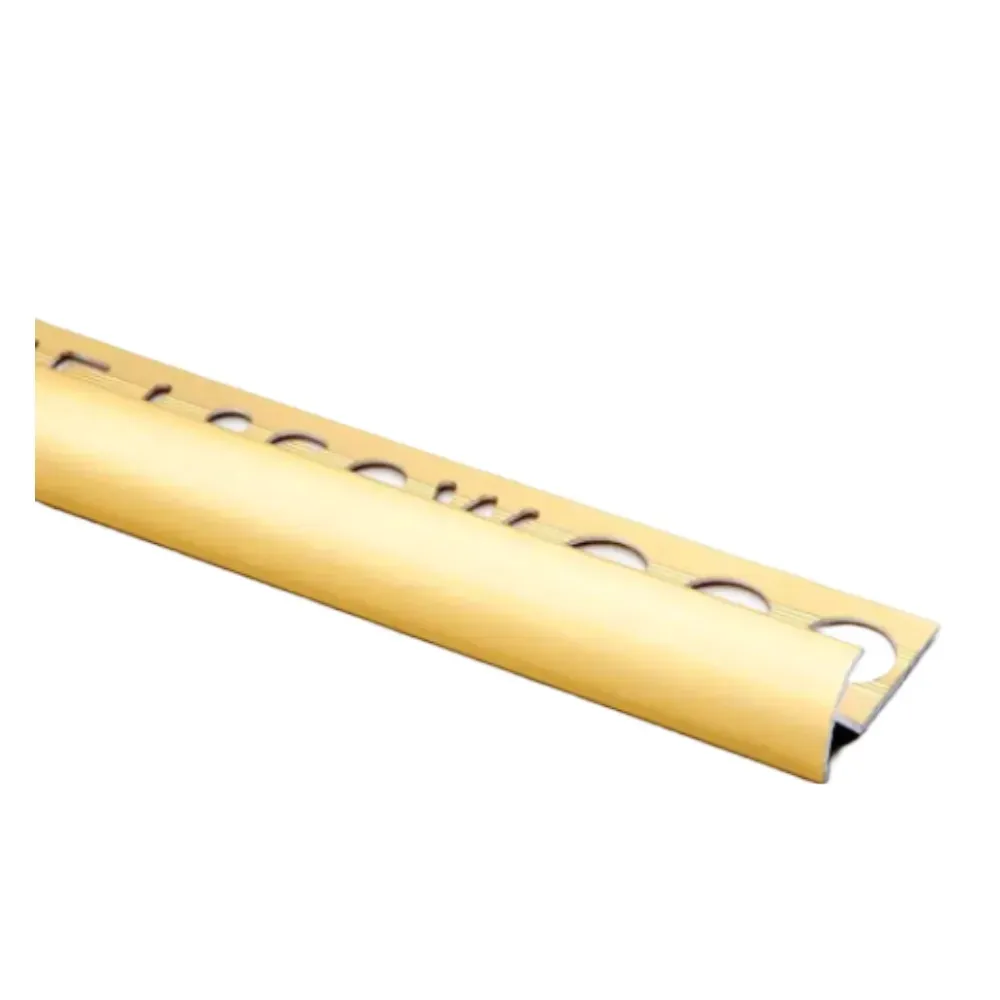 Guardacanto de Aluminio Anodizado Moldumet 12mm Oro Brillante - Supermat