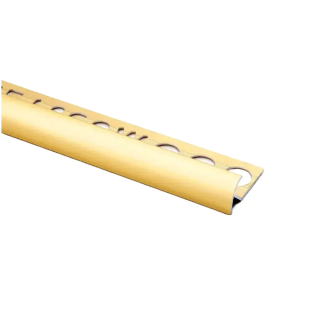Guardacanto de Aluminio Anodizado Moldumet 9mm Oro Brillante - Supermat